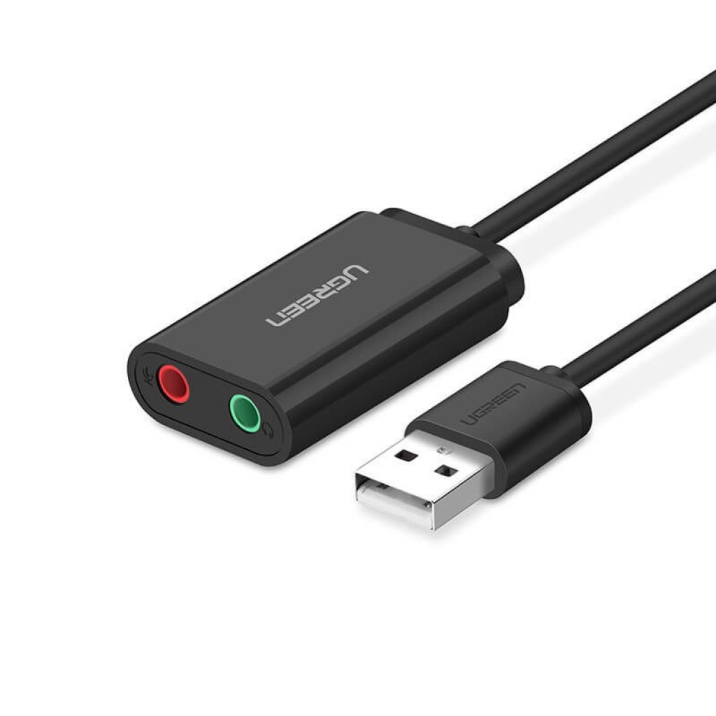 Ugreen 30724 audio card 2.0 channels USB| techMAG.bg